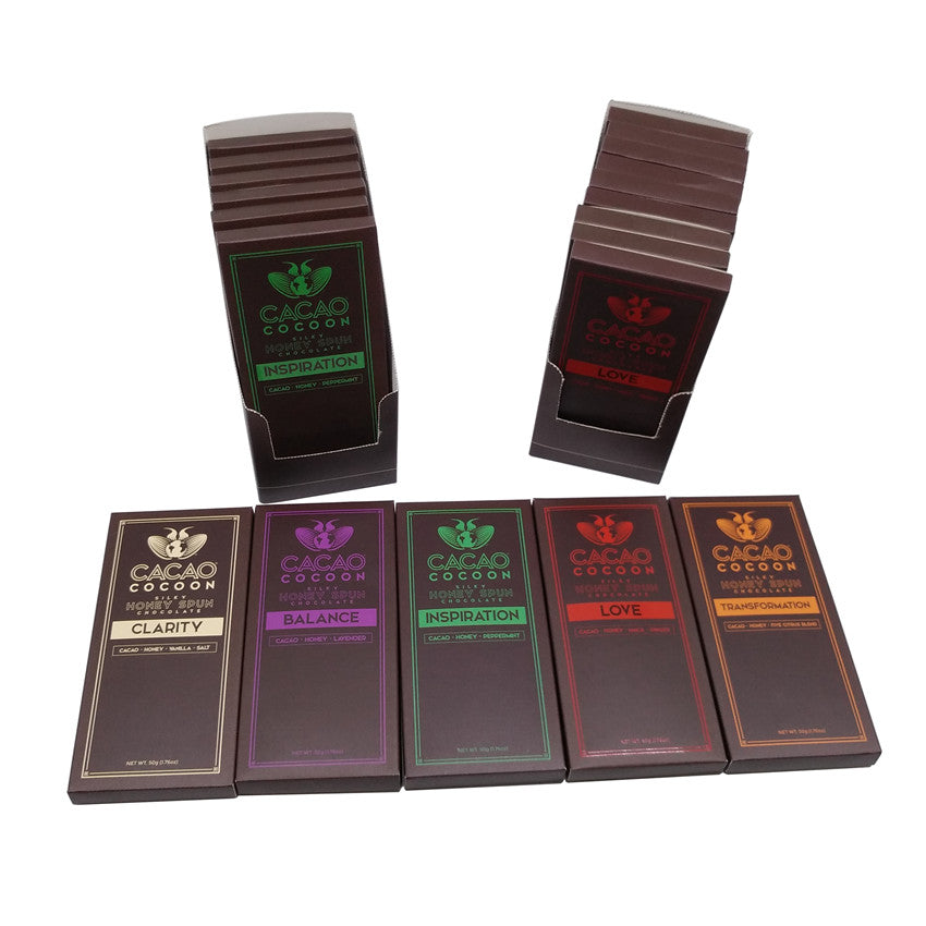 Branding Chocolate Display Counter Box for Flavoured Chocolate Bars